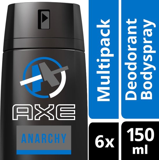 AXE Anarchy MEN deodorant - 6 x 150 ml - voordeelverpakking | bol.com