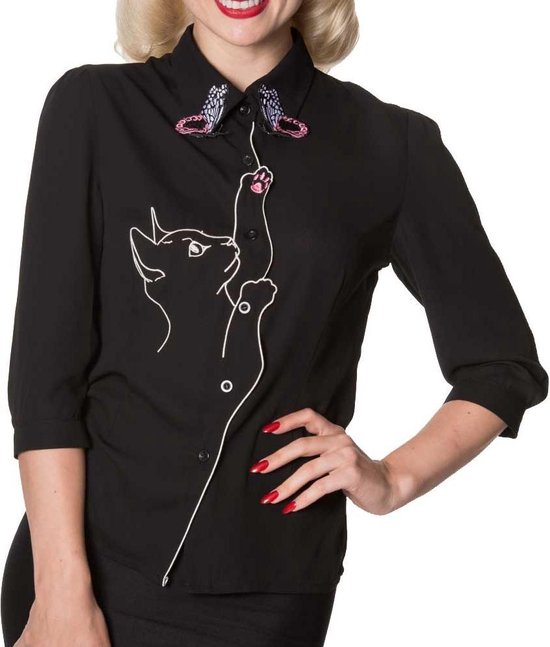 Dancing Days Blouse -M- Snow Bird Zwart | bol.com