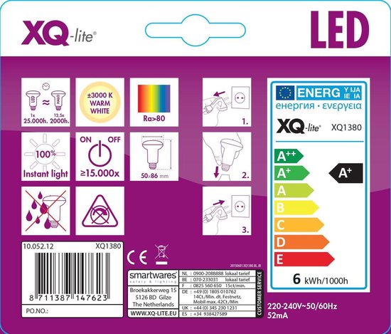 XQ-Lite Reflector Led lamp 6W - E14 | bol.com
