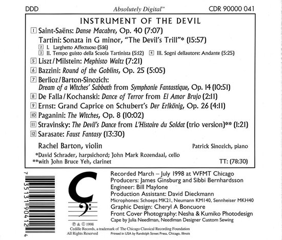Instrument Of The Devil, Sinozich | CD (album) | Muziek | bol.com