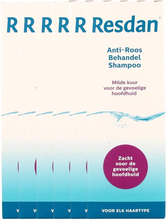 6x Resdan Anti-Roos Shampoo Milde Kuur 200 ml | bol.com