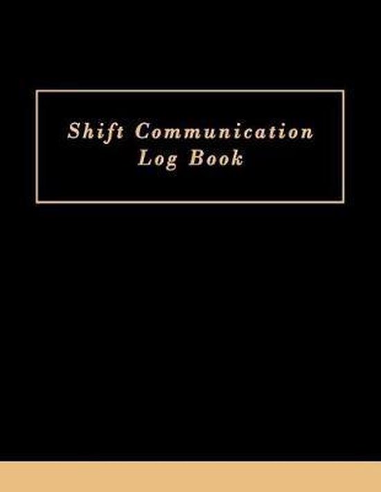 Shift Communication Log Book- Shift Communication Log Book, Paper Kate ...