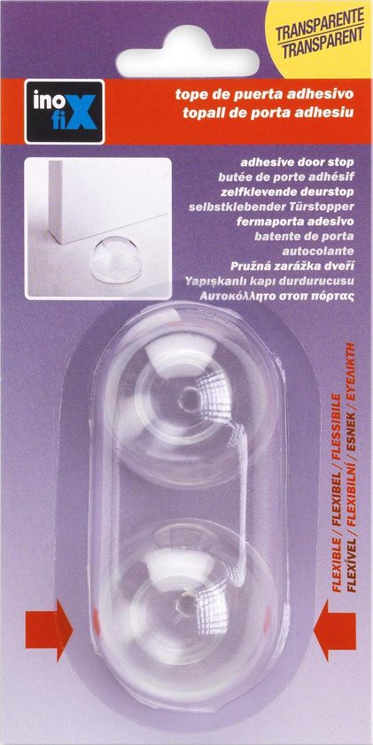 Inofix Transparant Deurstop Zelfklevend | bol