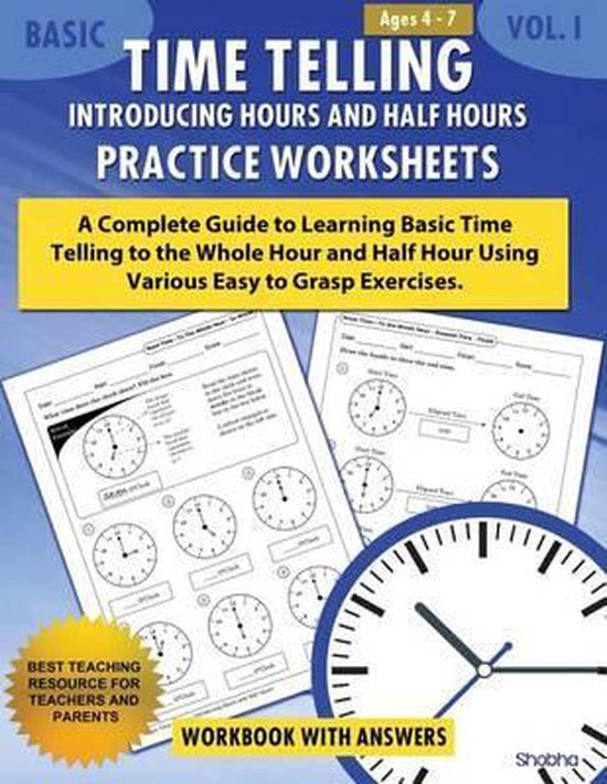 Basic Time Telling - Introducing Hours and Half Hours - Practice ...