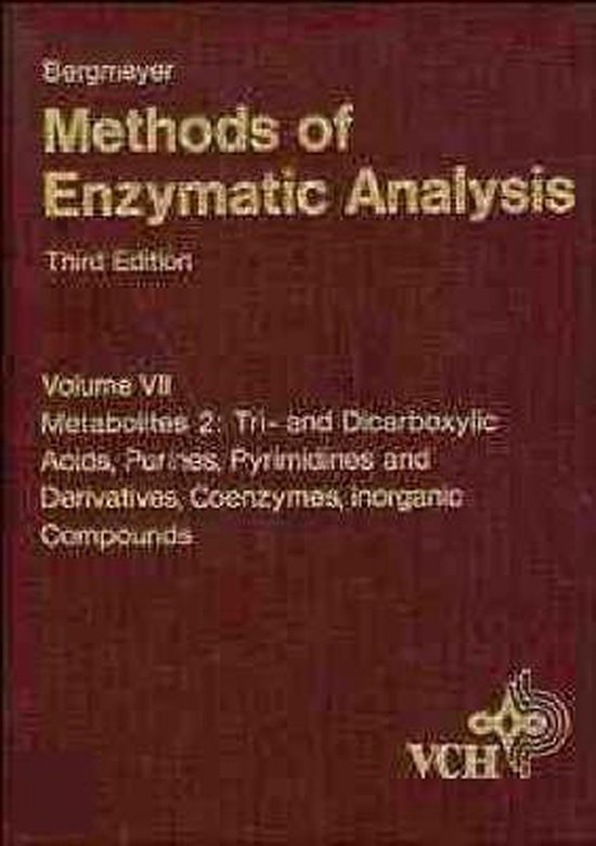 Methods Of Enzymatic Analysis, Hu Bergmeyer | 9783527260478 | Boeken | bol