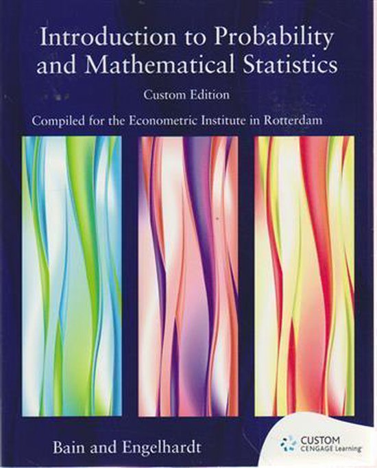 CUSTOM MATHEMATICAL STATISTICS & PROBABILITY, Bain Et Al | 9781408092149 | Boeken | bol.com