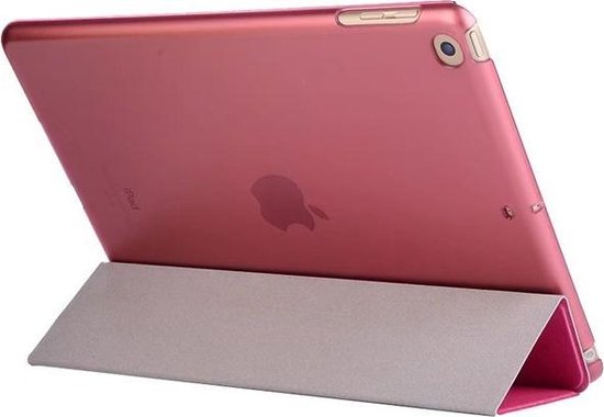 iPad 2018 Smart Cover Case - Texture Roze | bol.com
