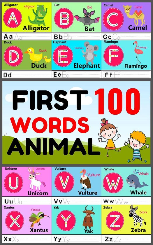 First 100 words animal learning ABC alphabet for kid (ebook), C.J ...