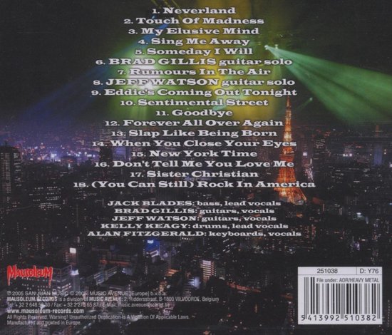 Tokyo Blitz-Greatest Hits Live, Night Ranger | CD (album) | Muziek ...