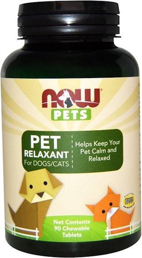 Pets - Pet Relaxant For Dogs/Cats (90 chewable tablets) - Now Foods ...