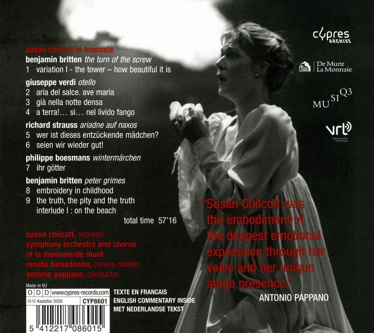 Susan Chilcott, Symphony Orchestra And Chrus Of La Monnaie, Antonio ...