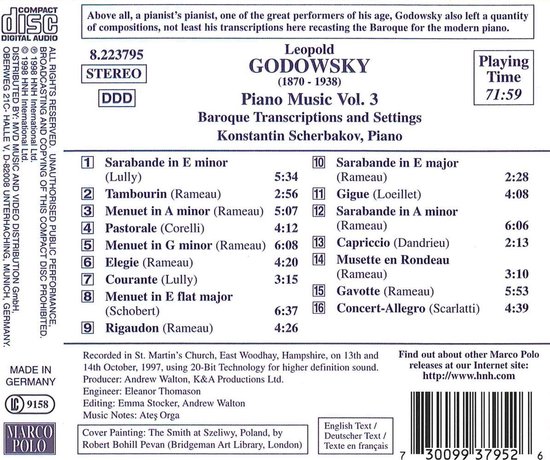 Konstatin Scherbakov - Godowsky: Piano Music Volume 3 (CD), Konstatin Scherbakov | Muziek | bol
