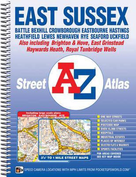 East Sussex Street Atlas, Geographers' A-Z Map Company | 9781843487937 ...
