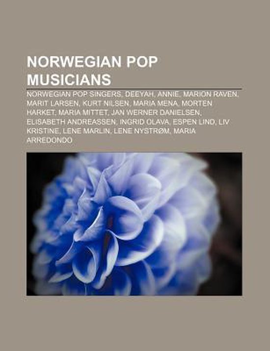 Norwegian Pop Musicians | 9781156013045 | Source Wikipedia | Boeken ...