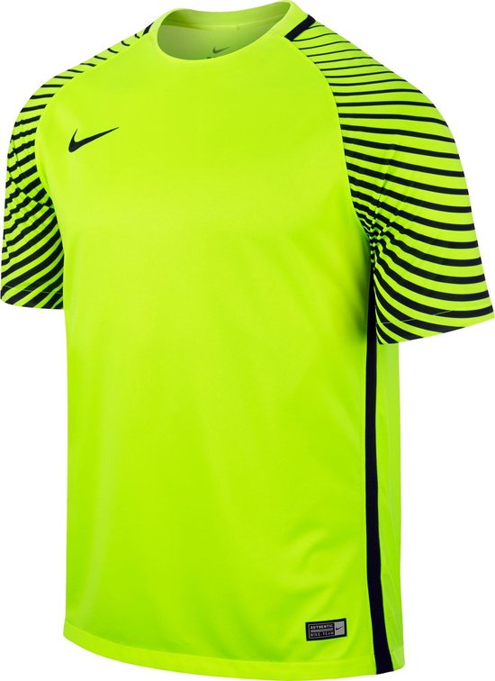 Nike Trainingsshirt - Volt/Black/(Black) - XL | bol.com