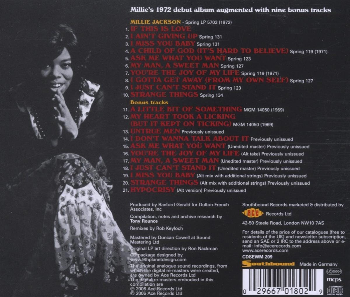 Millie Jackson, Millie Jackson | CD (album) | Muziek | bol