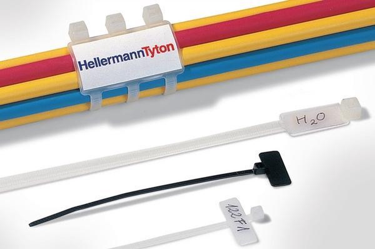 HellermannTyton 111-81860 IT18R-PA66-BK Kabelmarkering met kabelbinder ...