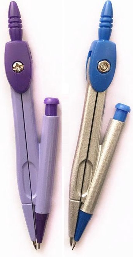 bol.com | Professionele Passer - Wiskunde - School - Blauw / Paars