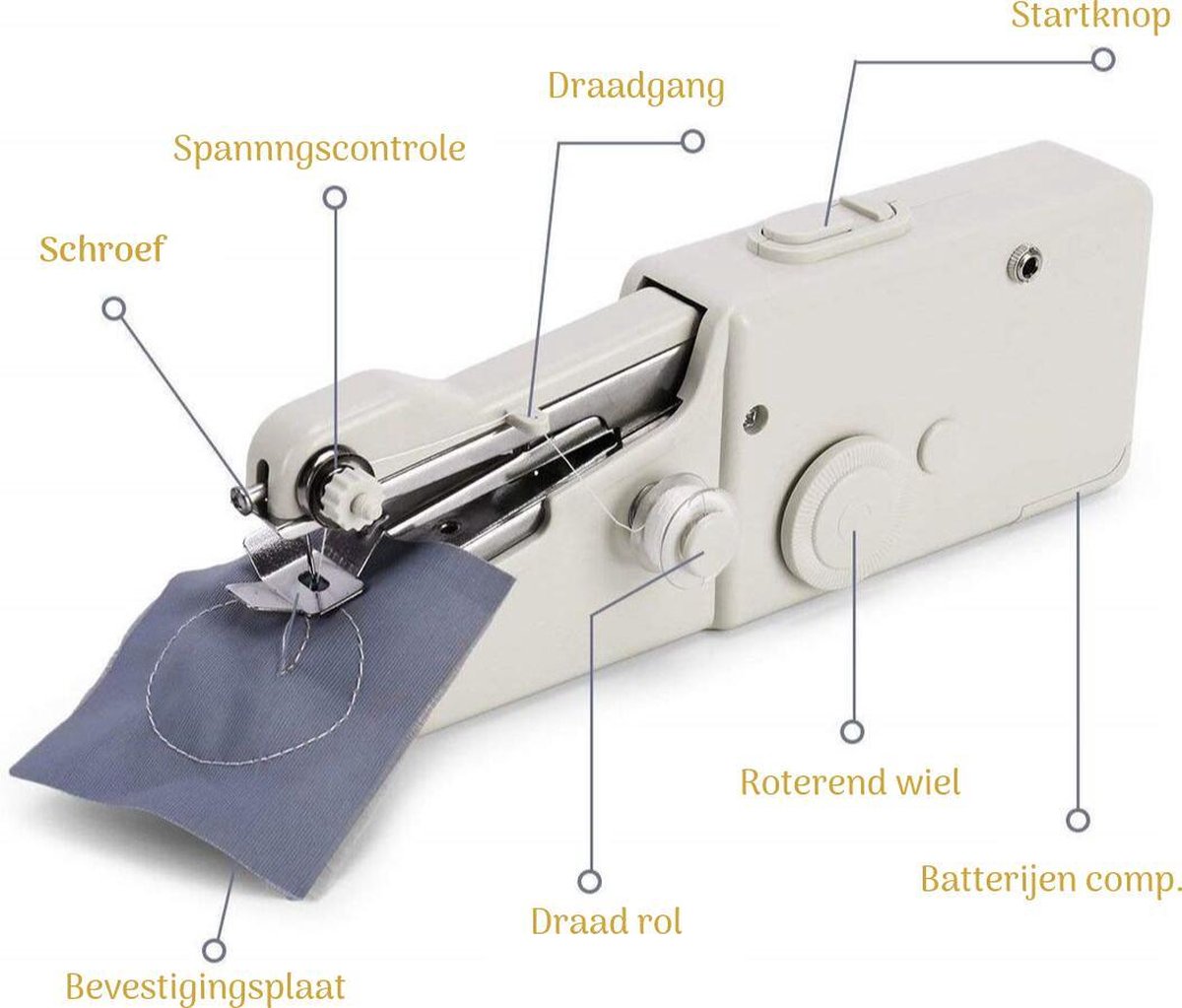 Original Sewyy Handnaaimachine – Mini Hand Naaimachine – 14 kleuren ...
