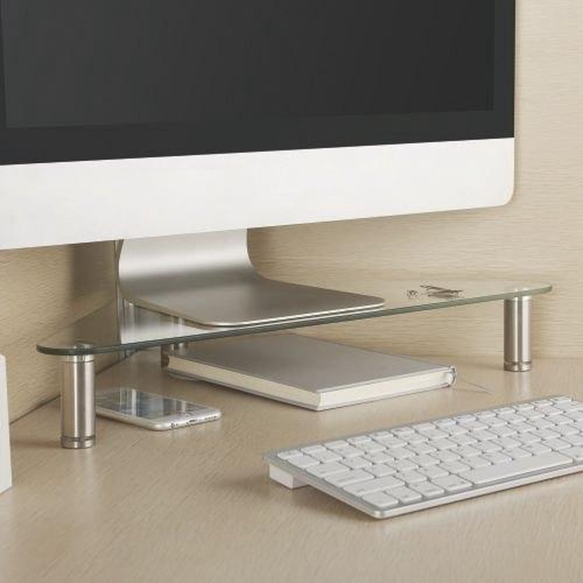 Beeldscherm monitor verhoger hoekmodel driehoek verstelbaar aluminium ...