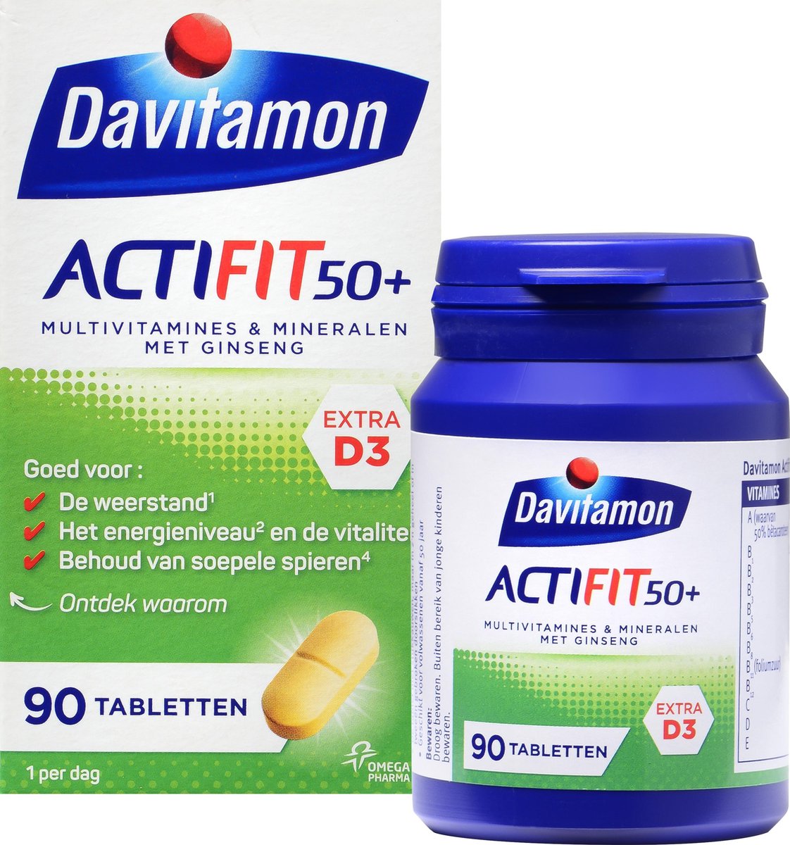 bol.com | Davitamon Actifit 50+ met Ginseng - Multivitamine voor 50 ...