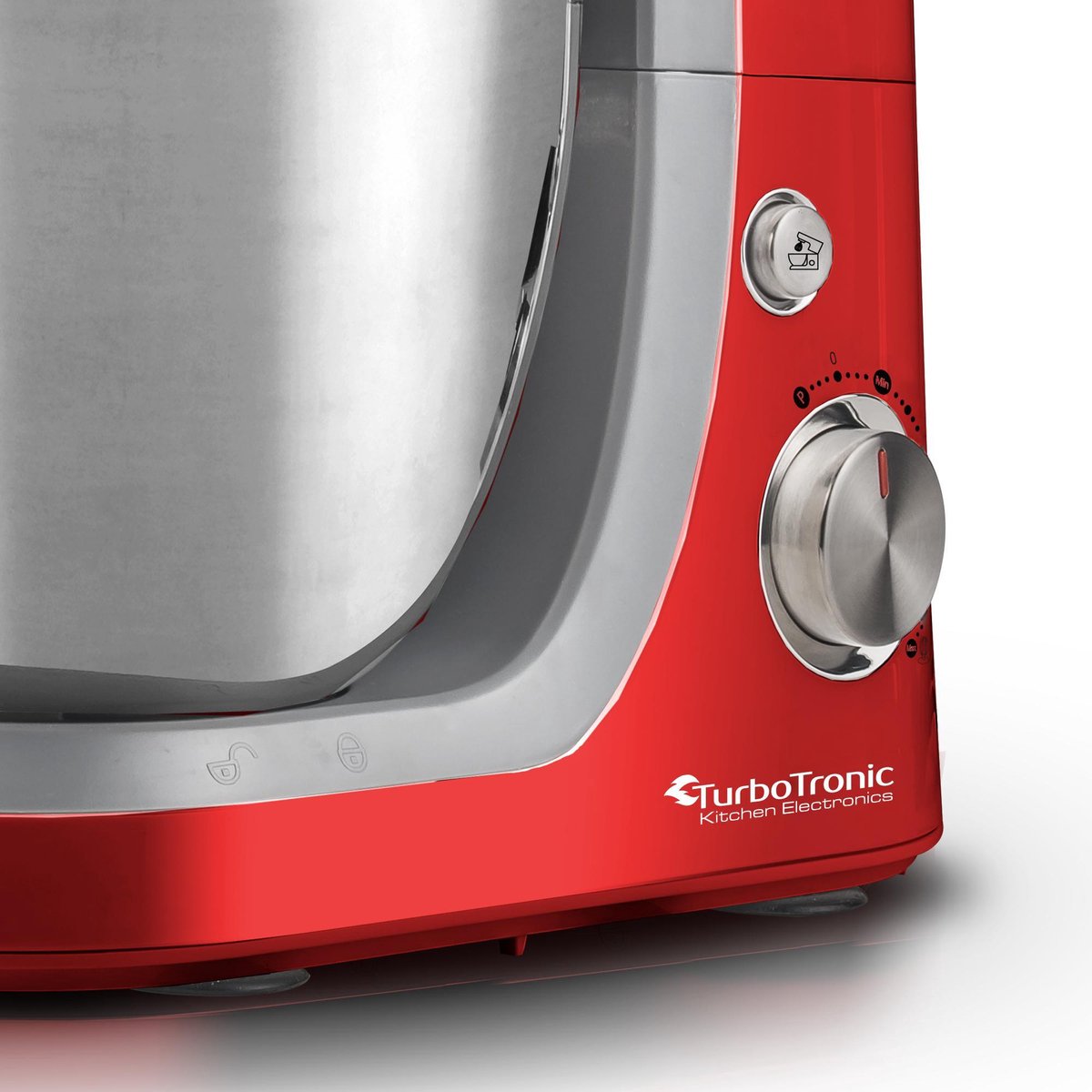 TurboTronic TT-017 Keukenmachine - Mixer - 4.3 Liter - Rood | bol.com
