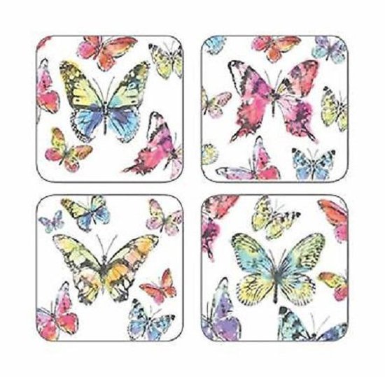 Vlinders Cooksmart Onderzetters - set van 4 stuks - Butterfly | bol.com