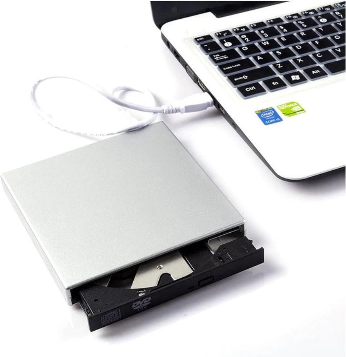 Qy Externe DVD/CD speler voor laptop of computer met USB aansluiting ...