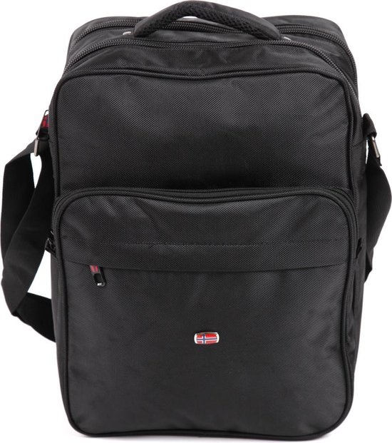 Adventure Bags Voyager Schoudertas - Mens Bag Hoog Large - Zwart | bol