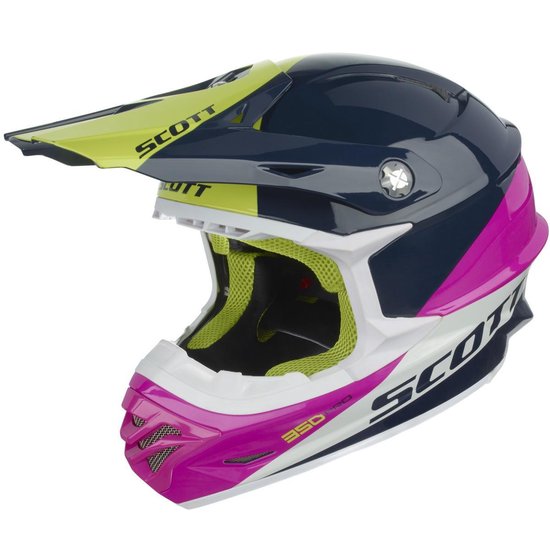 Scott Crosshelm 350 Pro Trophy Blue/Pink-S | bol.com