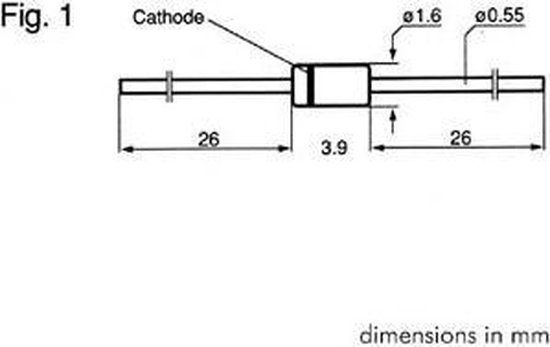 ZENER DIODE 6V8 - 500mW (ZA6V8) | bol