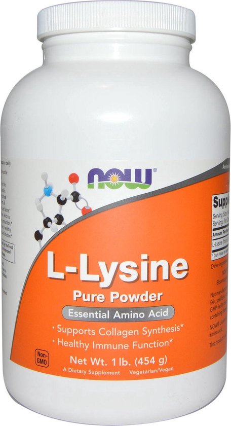 L-Lysine 100% Pure Powder - 454 gram | bol.com