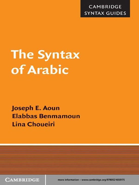 Cambridge Syntax Guides - The Syntax of Arabic (ebook), Lina Choueiri ...