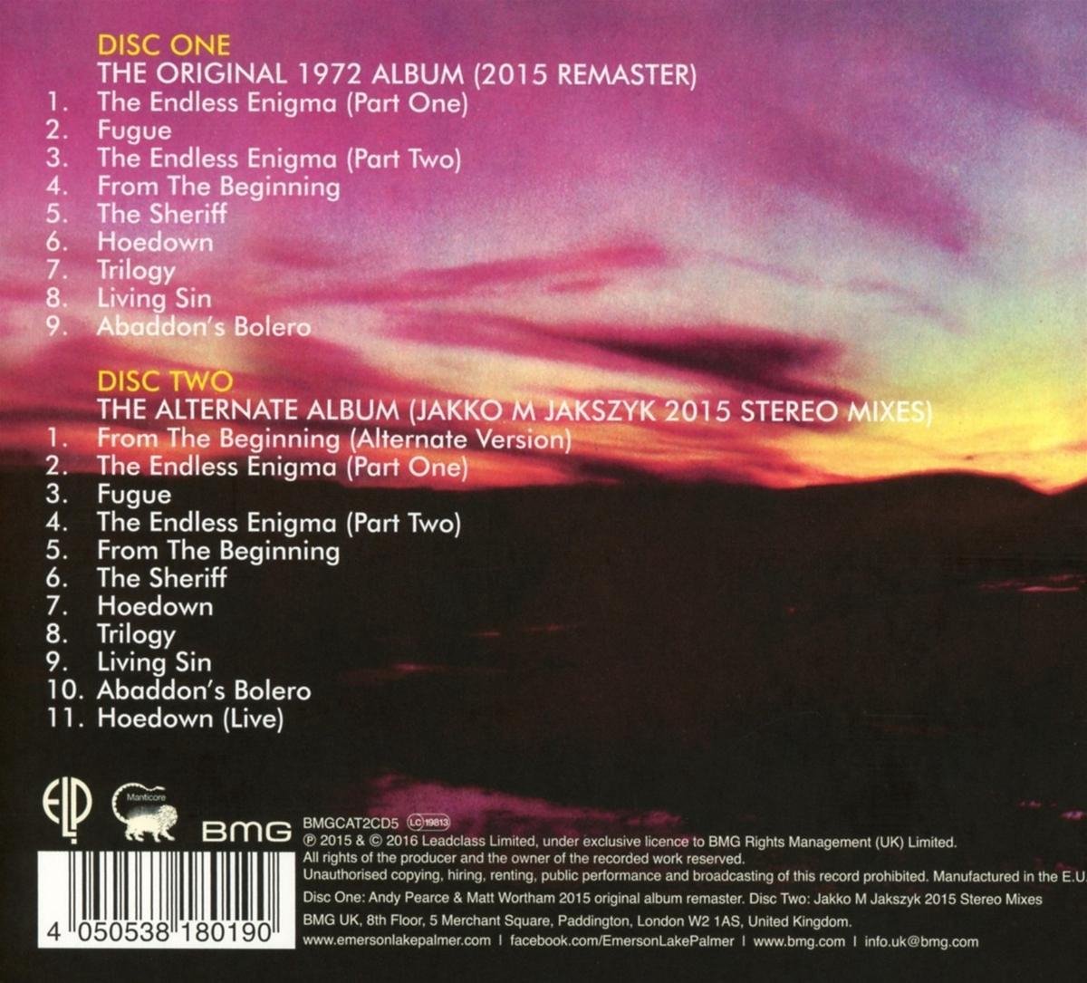 Trilogy - Emerson Lake & Palmer, Emerson, Lake & Palmer | CD (album ...