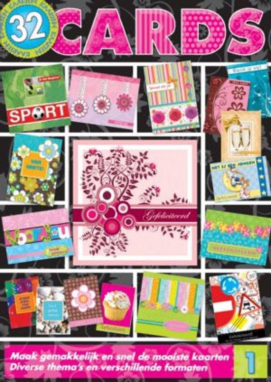 A4 Boek - CARDS - Om prachtige kaarten te maken. LET OP: 4 STUKS. | bol