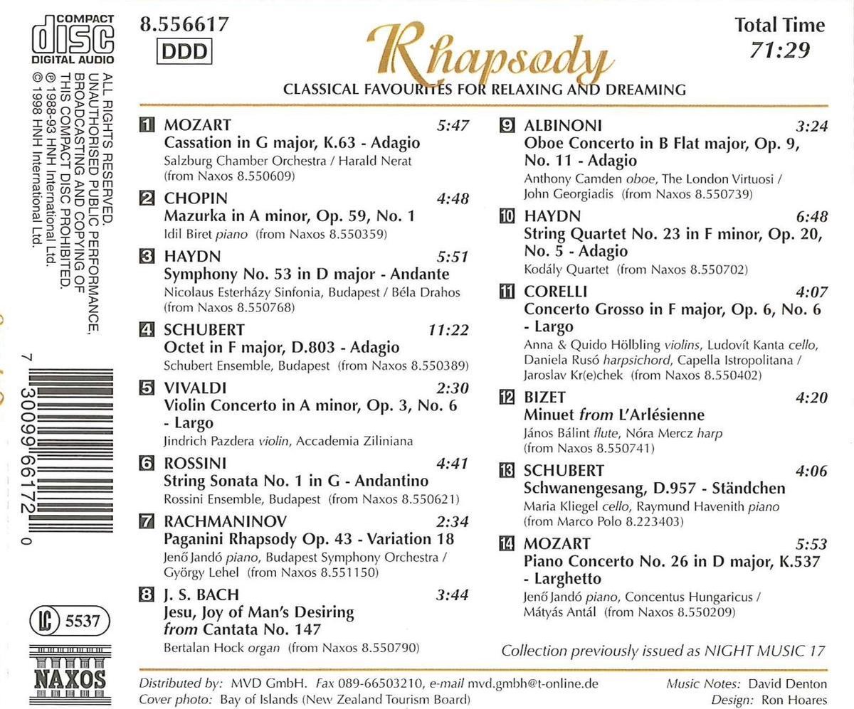 Various Artists - Rhapsody (CD), various artists | Muziek | bol.com