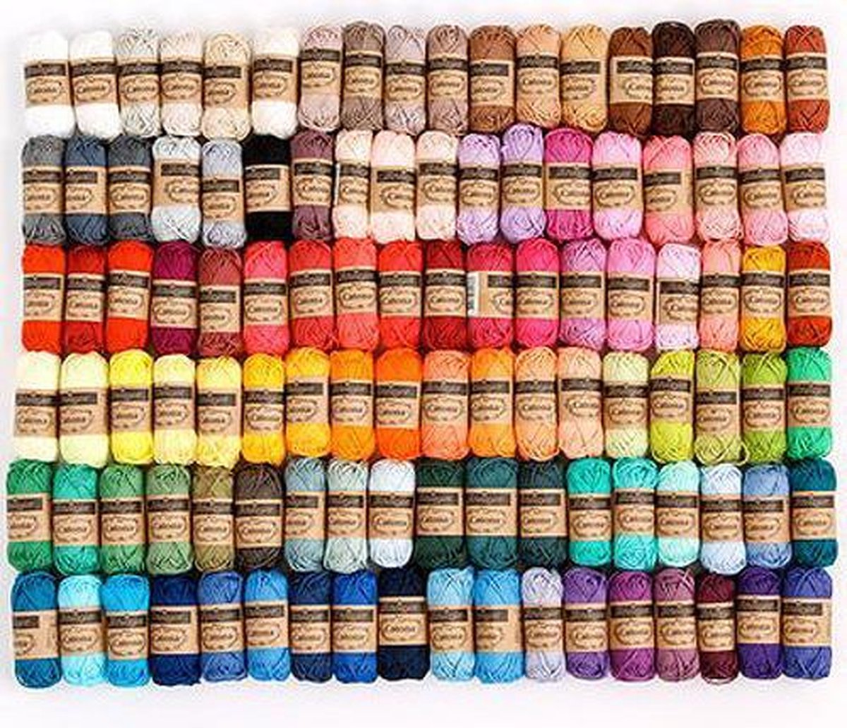 Scheepjes Catona Assortiment - 109 kleuren x 50 gram | bol