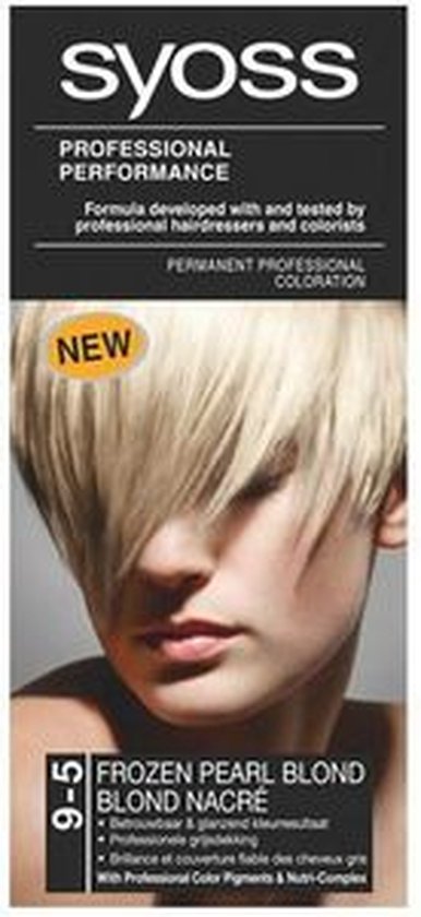 Syoss 9-5 Frozen Pearl Blond Haarverf - 3 Stuks - Voordeelverpakking ...