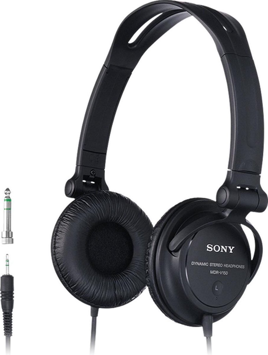Sony MDR-V150 - On-ear DJ koptelefoon - Zwart | bol
