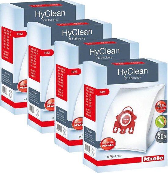 bol.com | Miele HyClean 3D Efficiency FJM XXL-pack - Stofzuigerzakken ...