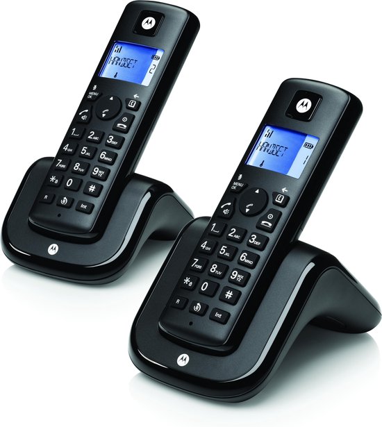 Motorola T202 - Duo DECT telefoon - NL - Zwart | bol.com