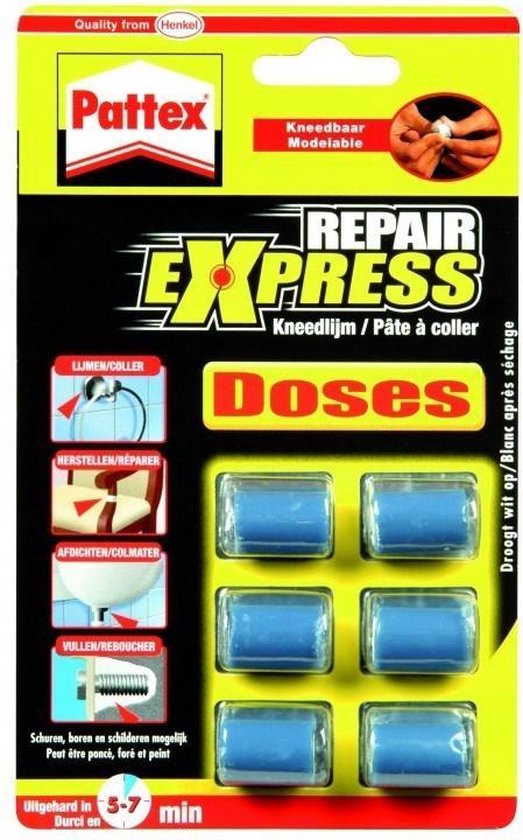 Pattex Repair Express Kneedlijm Monodoses - 30 g | bol
