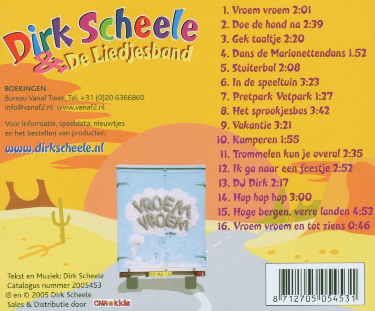 Vroem, Vroem, Dirk Scheele | Muziek | bol