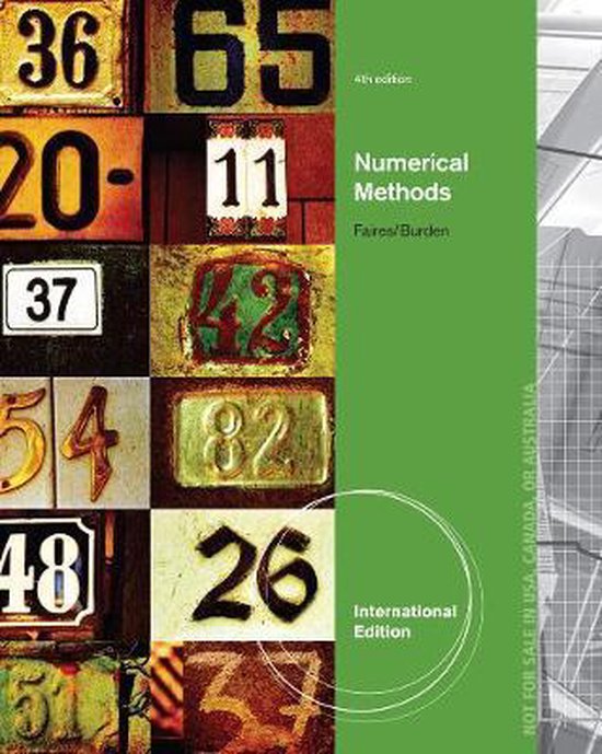 Numerical Methods | 9780495385691 | Richard Burden | Boeken | bol