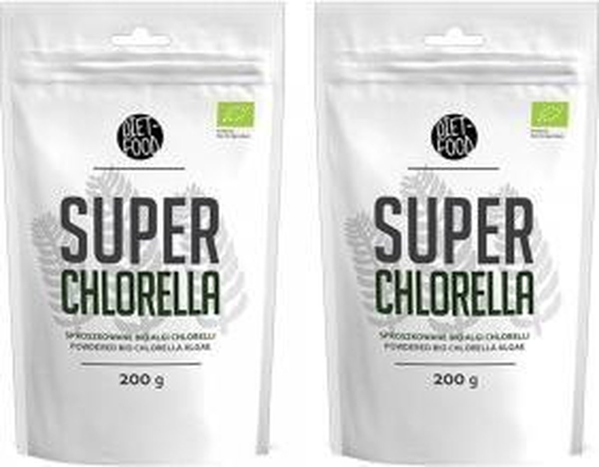 Super Chlorella Poeder - Pure Algen Superfood - Detox Supplement - Duo ...