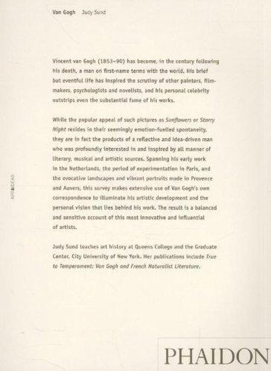 Van Gogh, Judy Sund | 9780714840840 | Boeken | bol.com