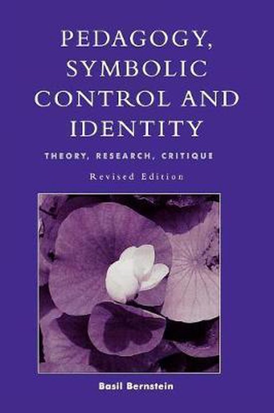 Pedagogy, Symbolic Control And Identity | 9780847695768 | Basil ...
