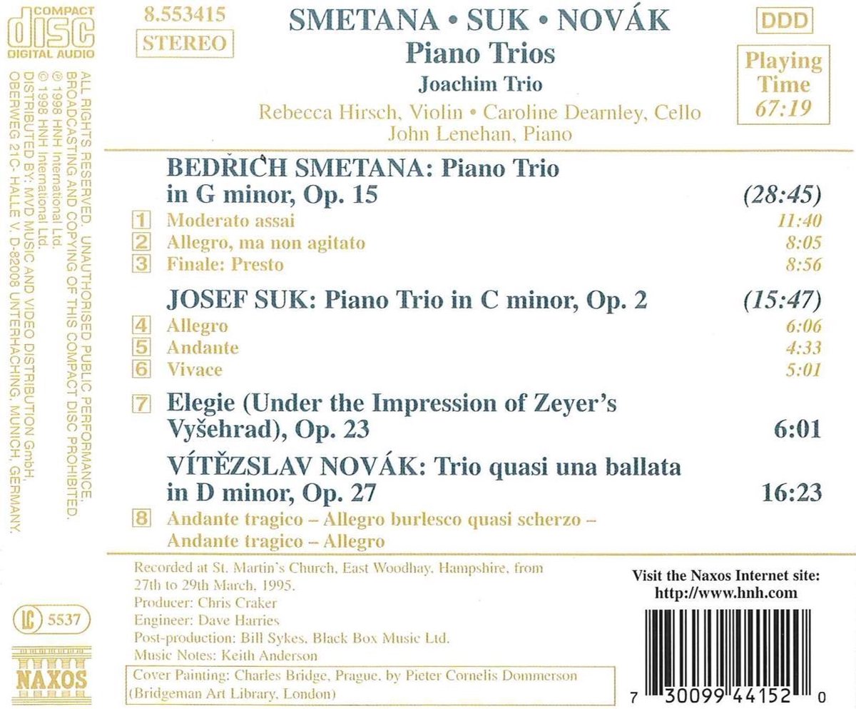 Smetana/Suk/Novak:Piano Trios, Suk | CD (album) | Muziek | bol.com