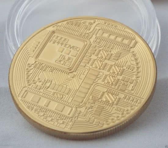 Bitcoin munt met hoesje - Goud - 2 Stuks | bol