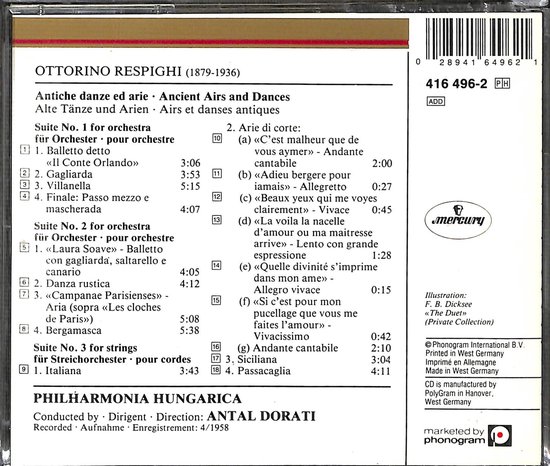 Repighi: Ancient airs & dances, Heleen Verleur | CD (album) | Muziek ...